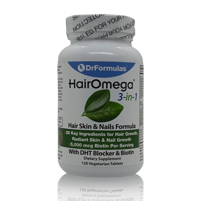 Hair Omega 3 en 1 - 120 Cápsulas | Minoxidil Store Colombia